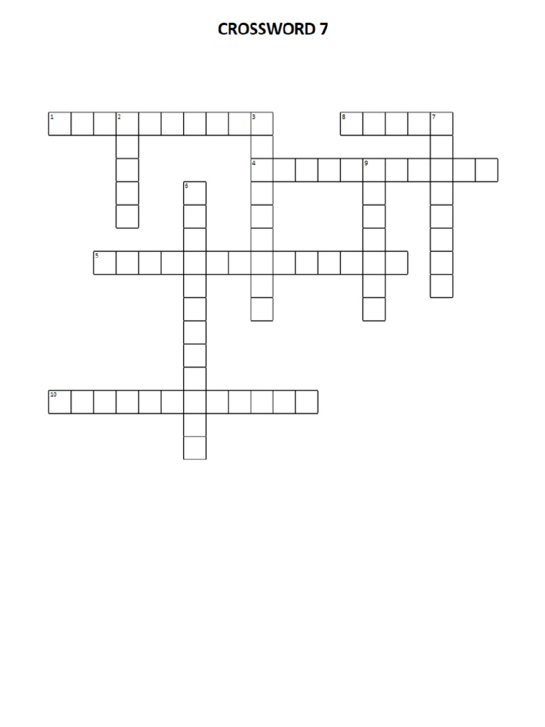 Crossword Puzzle (7) (3 Files Merged) | PDF