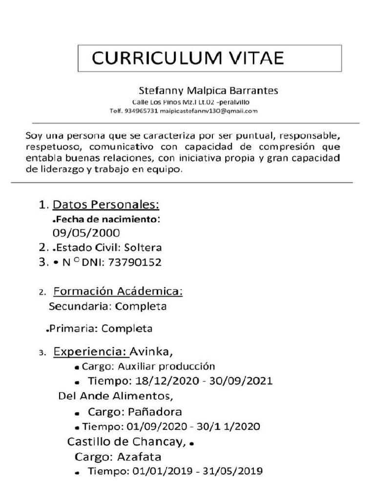 Malpica Barrantes Stefanny | PDF