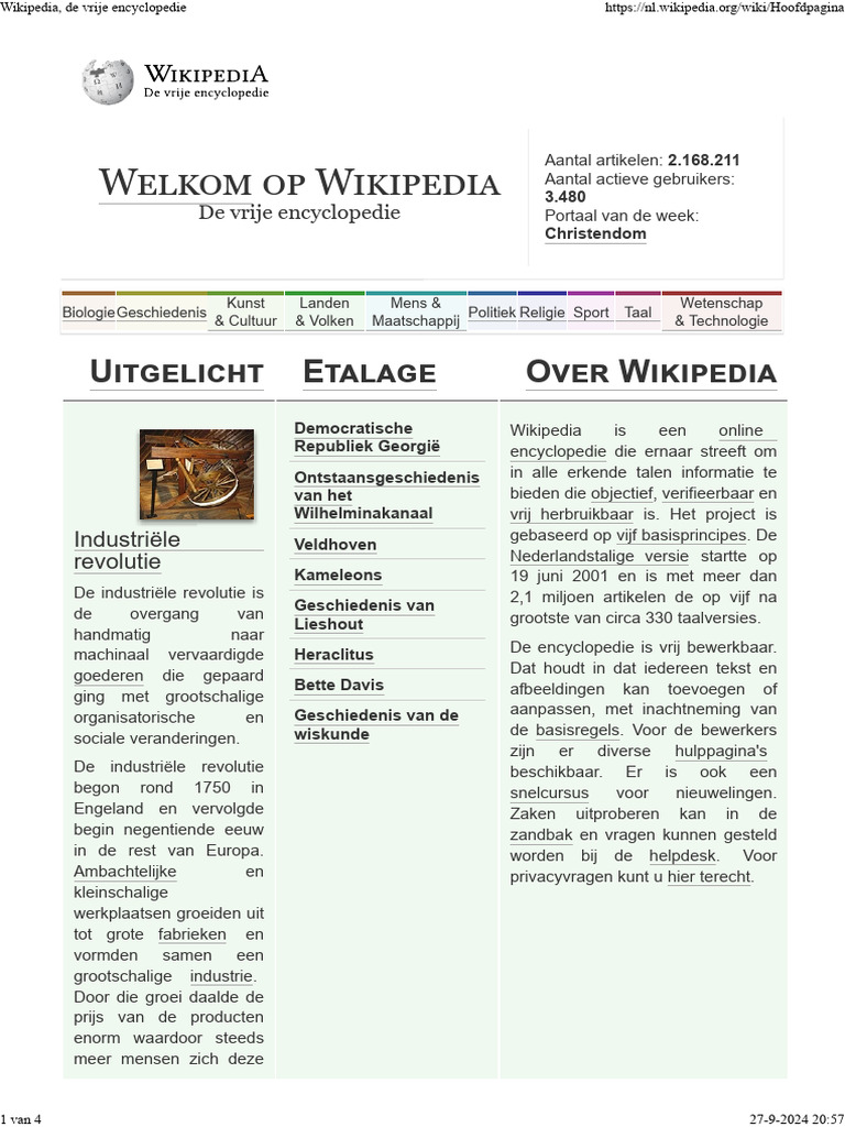 Wikipedia, de Vrije Encyclopedie | PDF
