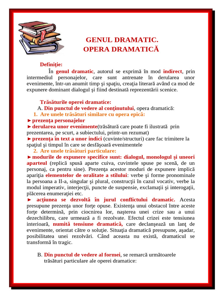 Da Gen Dramatic Trasaturi | PDF