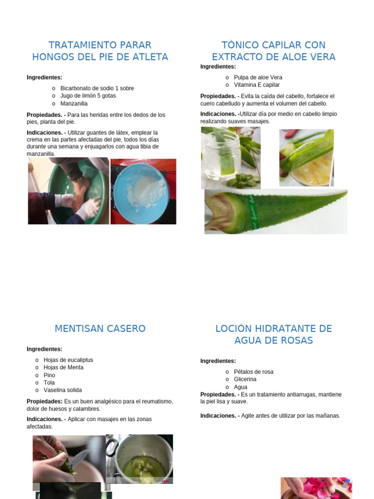 Tratamiento Parar Hongos Del Pie de Atleta | PDF