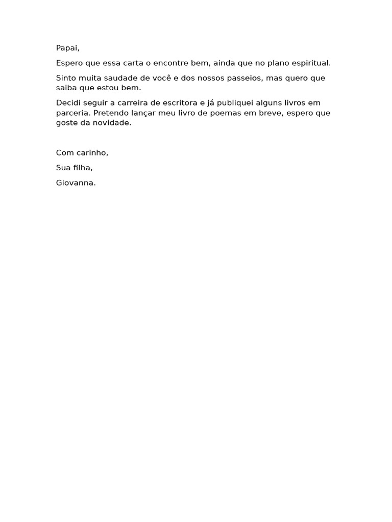 Carta para Meu Pai | PDF