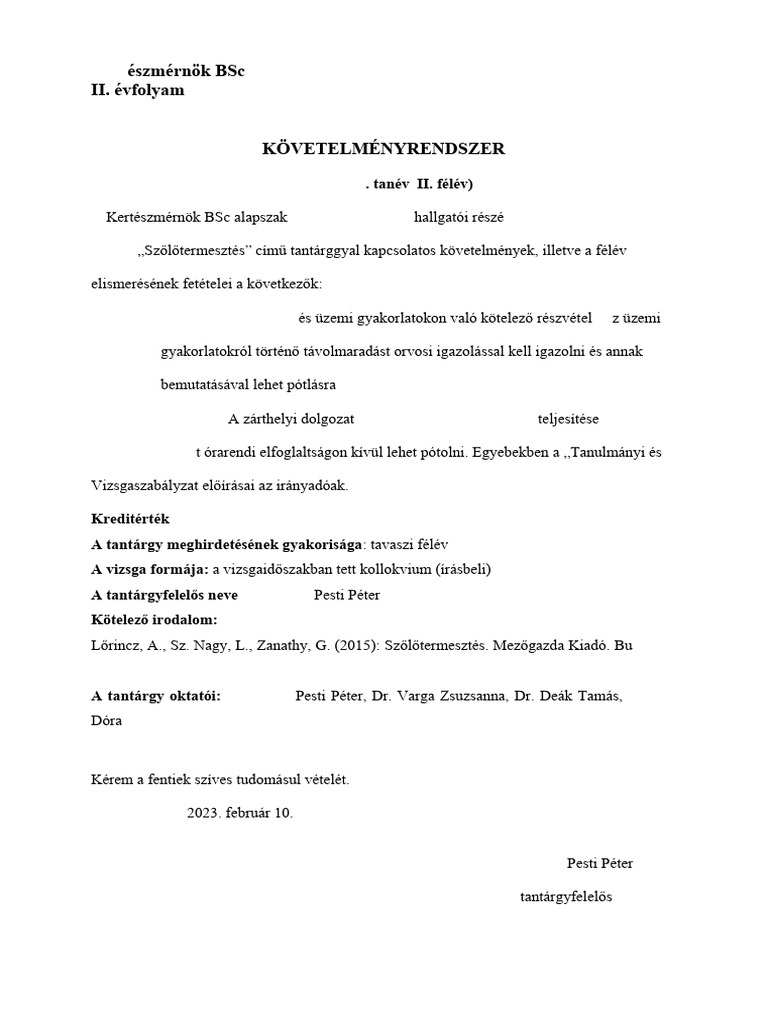 Szőlőtermesztés - Bodor-Pesti Péter | PDF