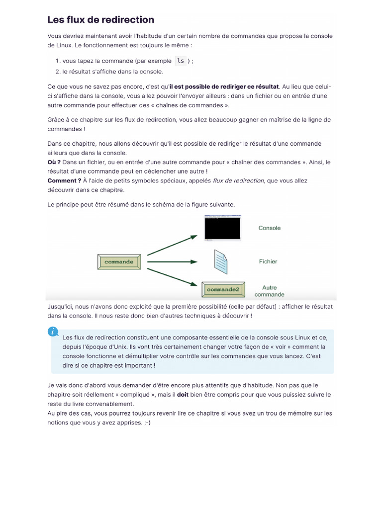 CHP12_FLUX DE REDIRECTION | PDF