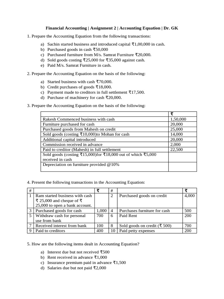 FA - Assignment 2 | PDF