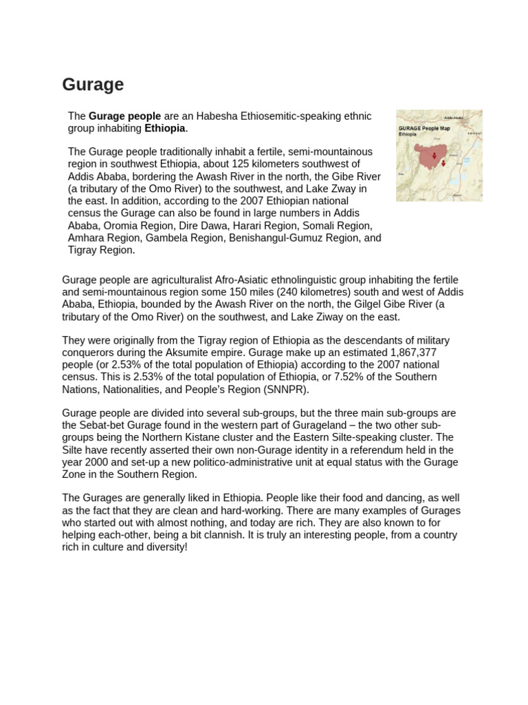 Gurage | PDF