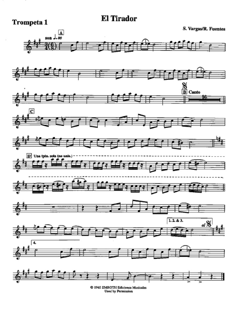 El - Tirador - 'Sol' (Trumpet 1) | PDF