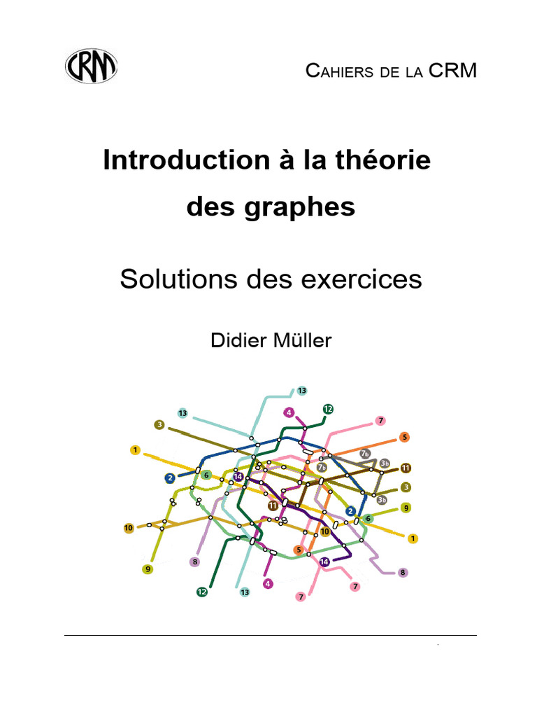 Introduction À La Théorie Des Graphes Corrigés Des Exercices Didier Müller | PDF