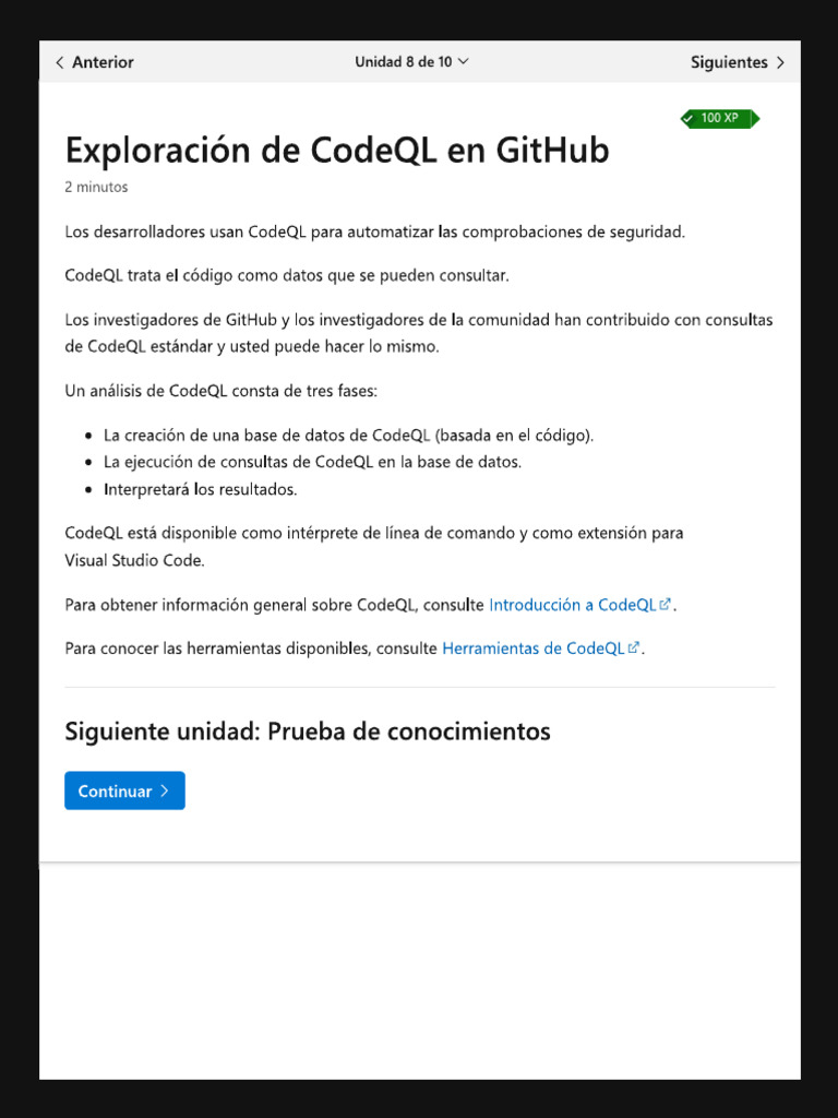 Exploración de CodeQL en GitHub | PDF