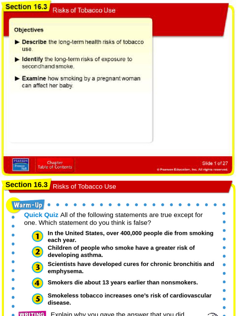 CH 16 Sec 3 Teacher | PDF | Chronic Obstructive Pulmonary Disease | Self-Improvement