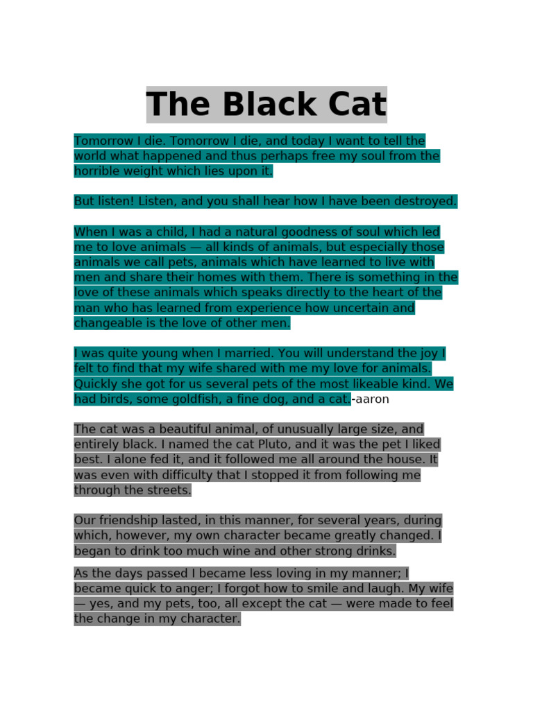 The Black Cat | PDF