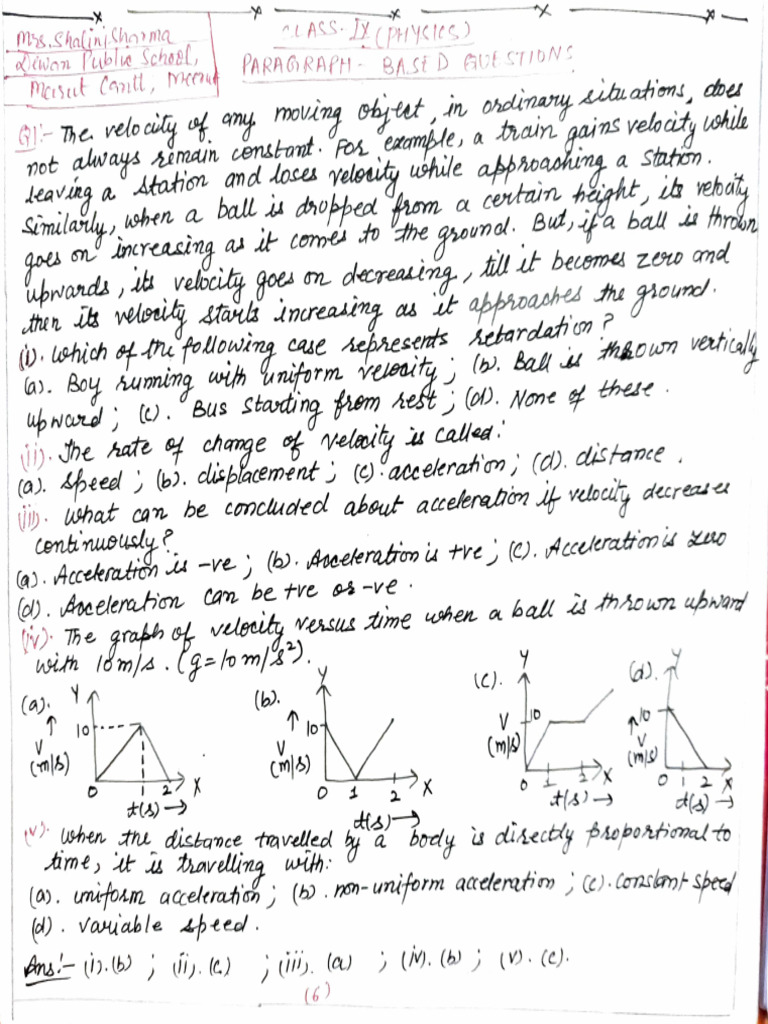Physics paragraph based | PDF
