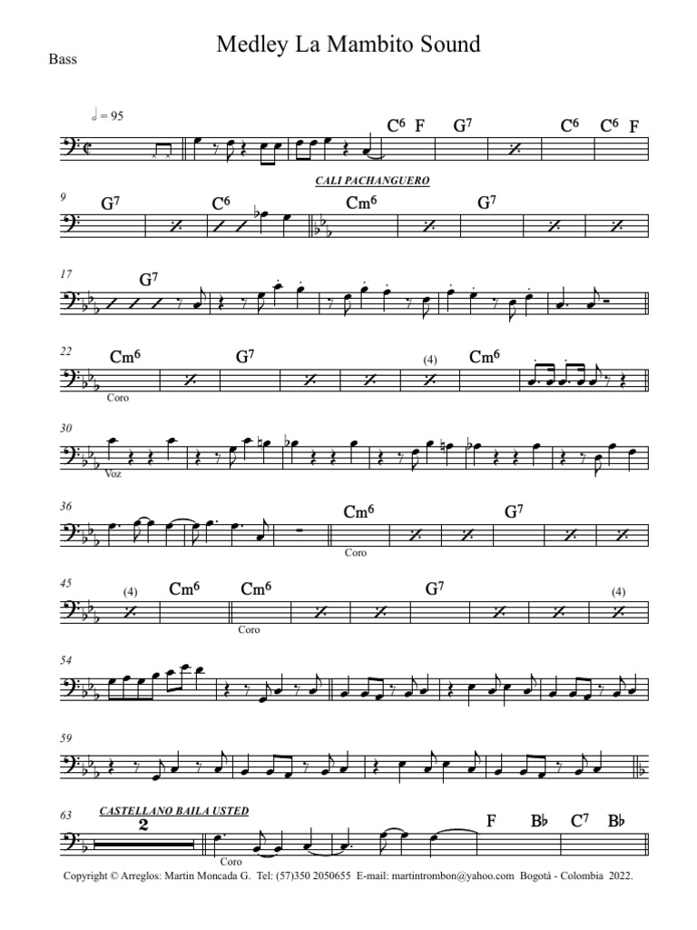 Medley La Mambito Sound - Bass | PDF