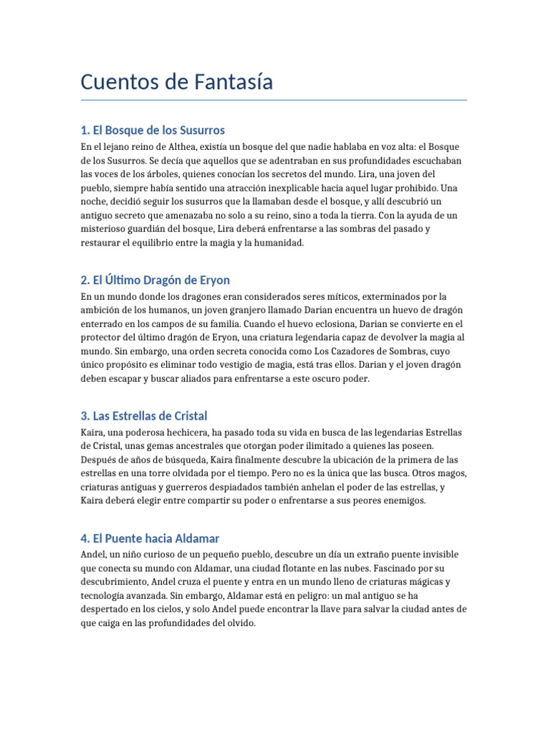 Cuentos_de_Fantasia | PDF