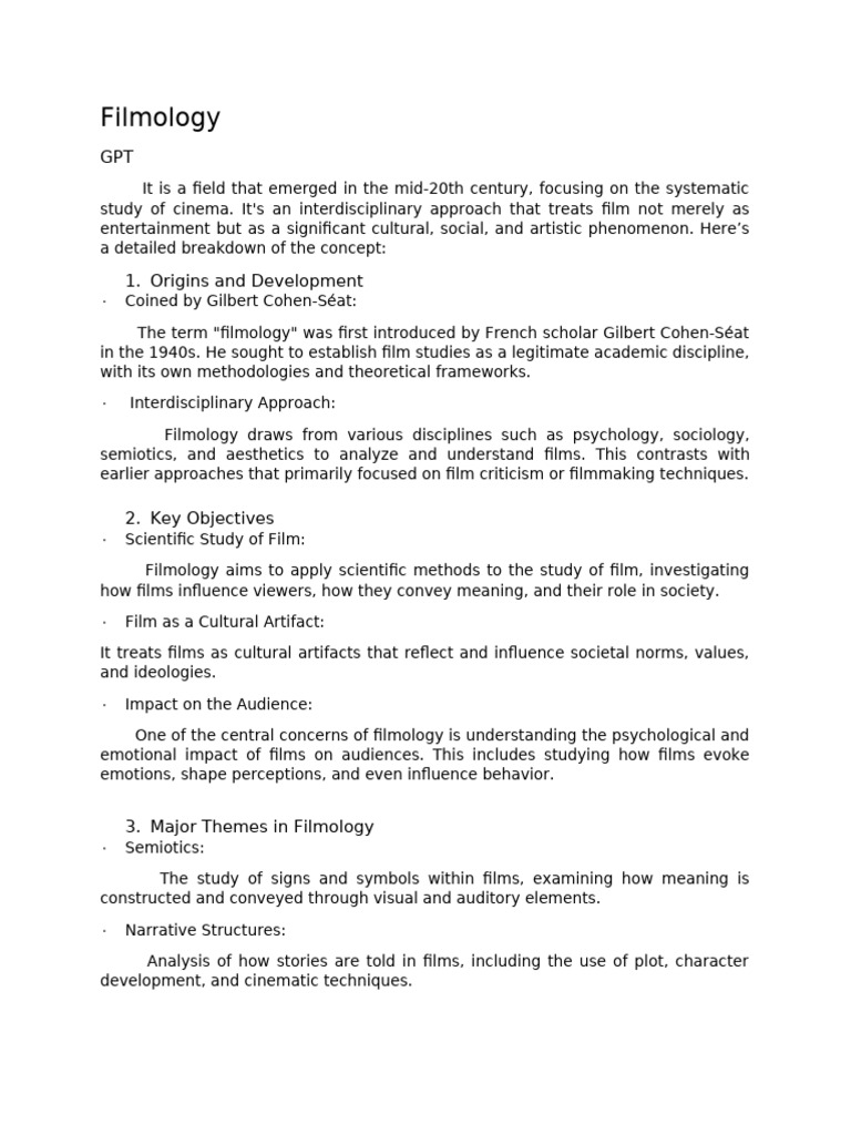 Filmology AI | PDF