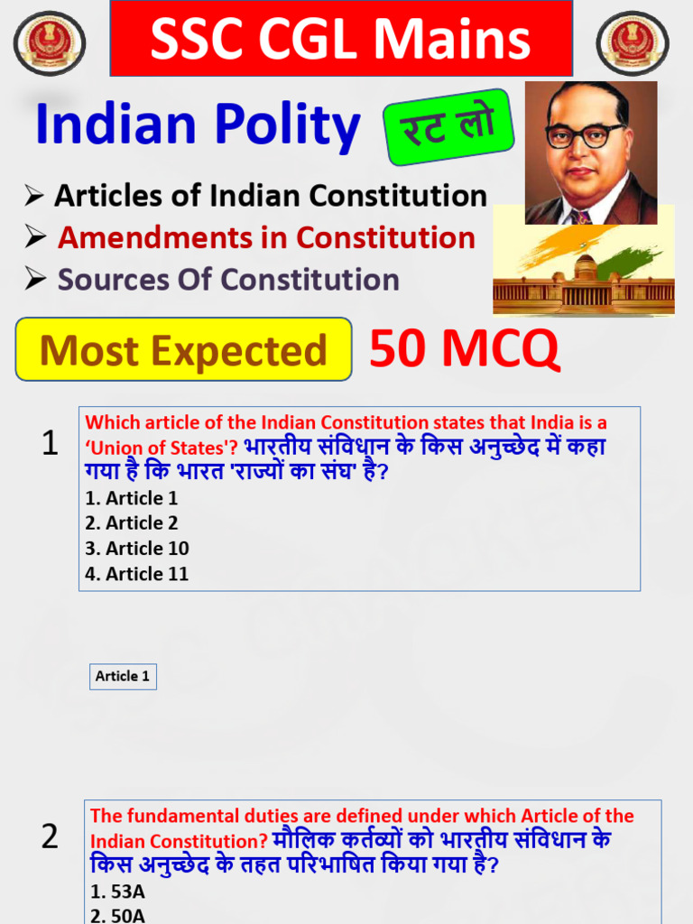 Indian Polity | PDF