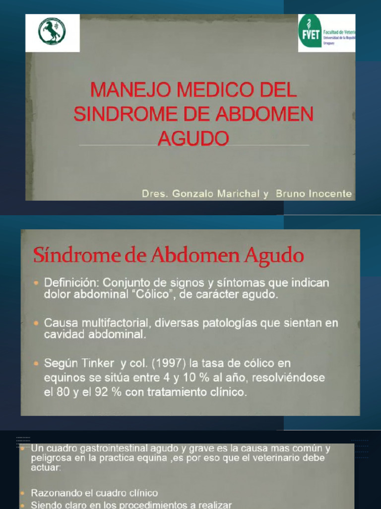 Sindrome de Abdomen Agudo | PDF