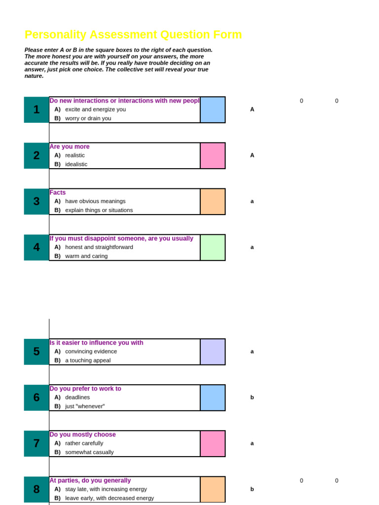 MBTI Plain Language Personality Assessment | PDF
