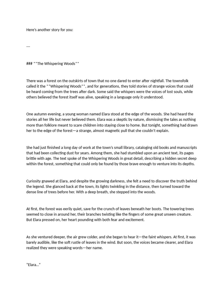 The Whispering Woods | PDF