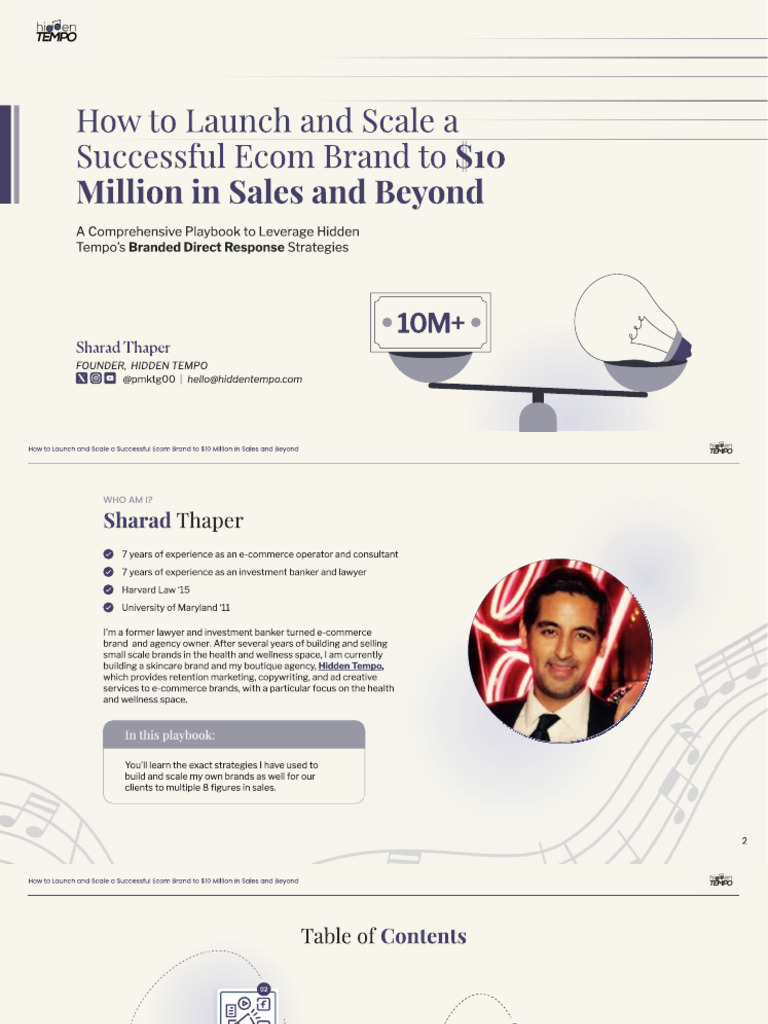Hidden Tempo - How To Launch and Scale An Ecom Brand To 10 Million in ...