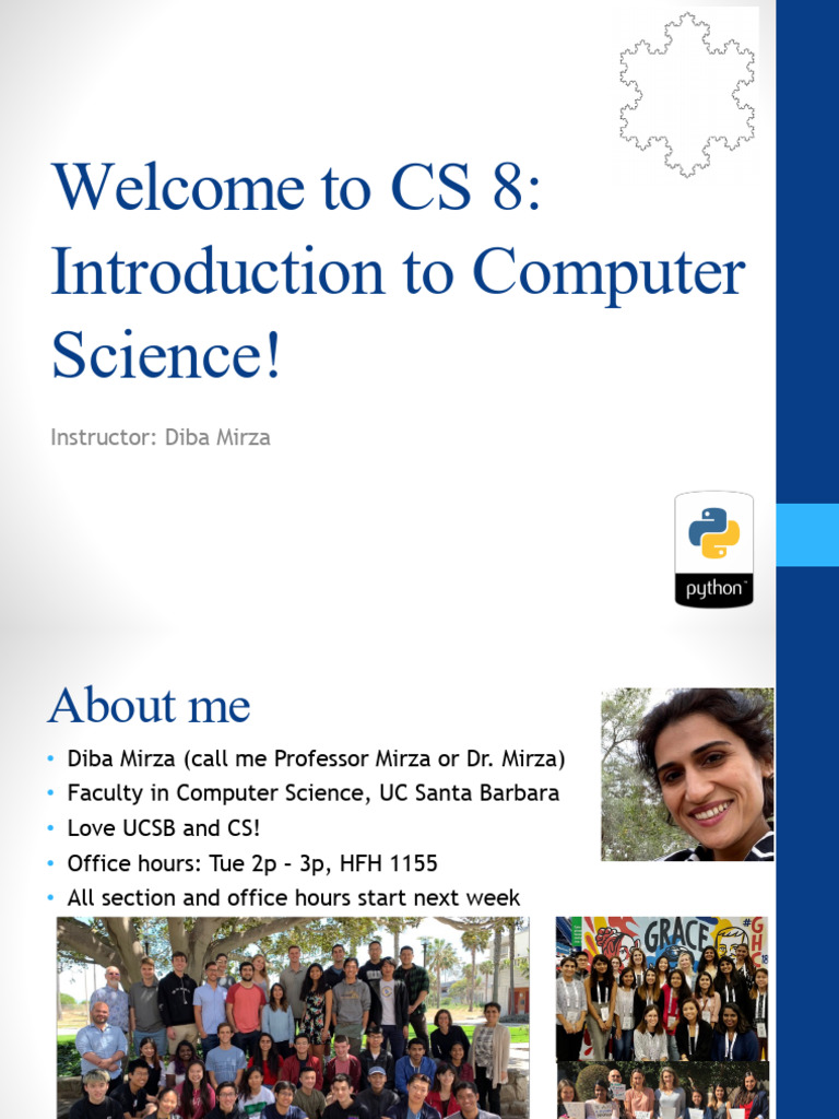 Lecture1 IntroToCS | PDF