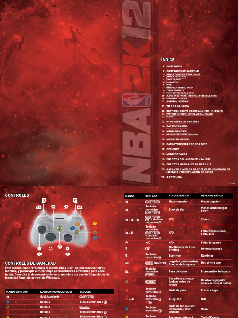 Nba 2k12 PC Manual Online Spa | Descargar gratis PDF | Asociacion Nacional de Basquetbol ...