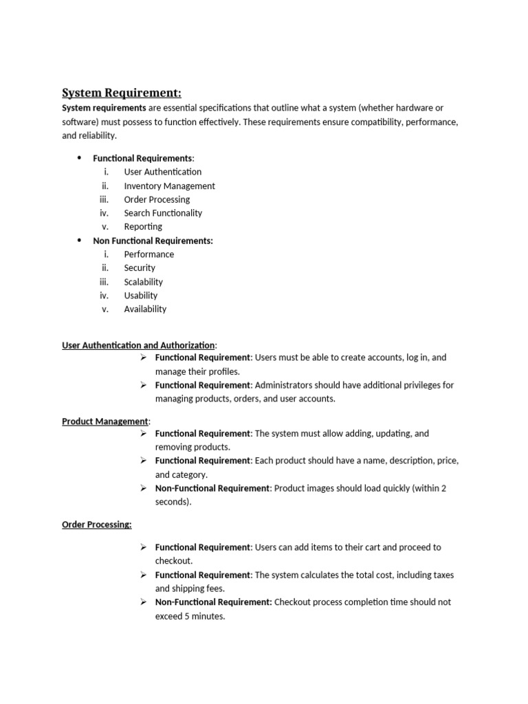 System Requirement | PDF