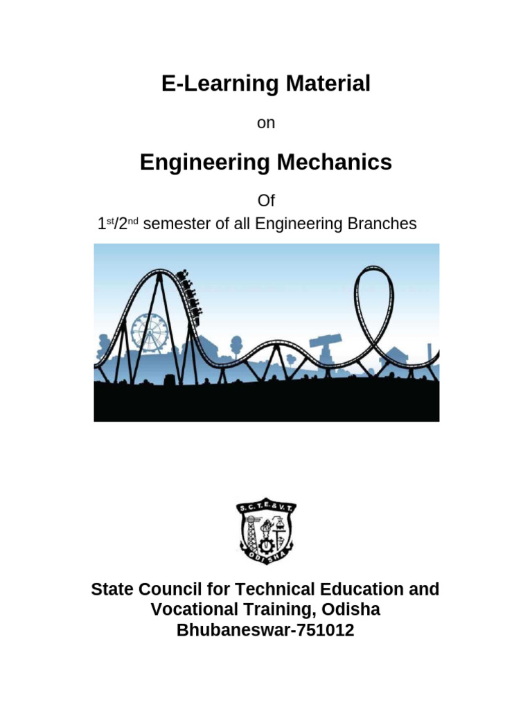 Engineering Mechanics 1st Yr LM - 1 | PDF
