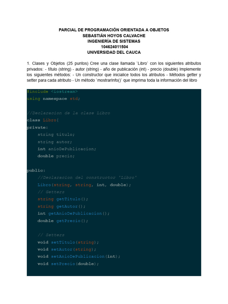 Parcial POO | PDF | Software | Systems Architecture