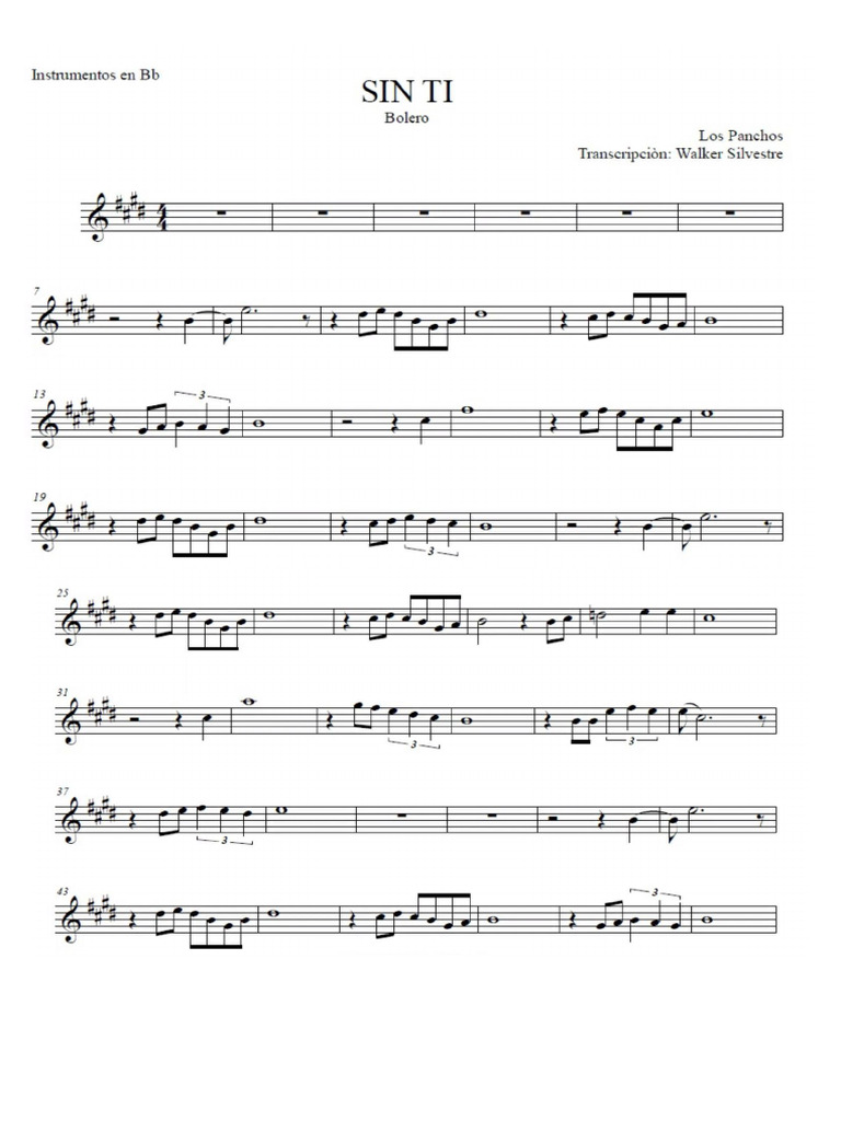 Los Panchos - Sin Ti | PDF