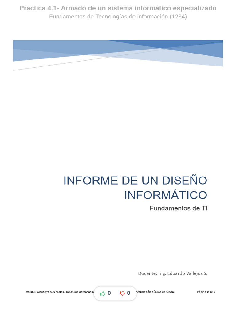 Practica 41 Armado de Un Sistema Informatico Especializado Compress | PDF