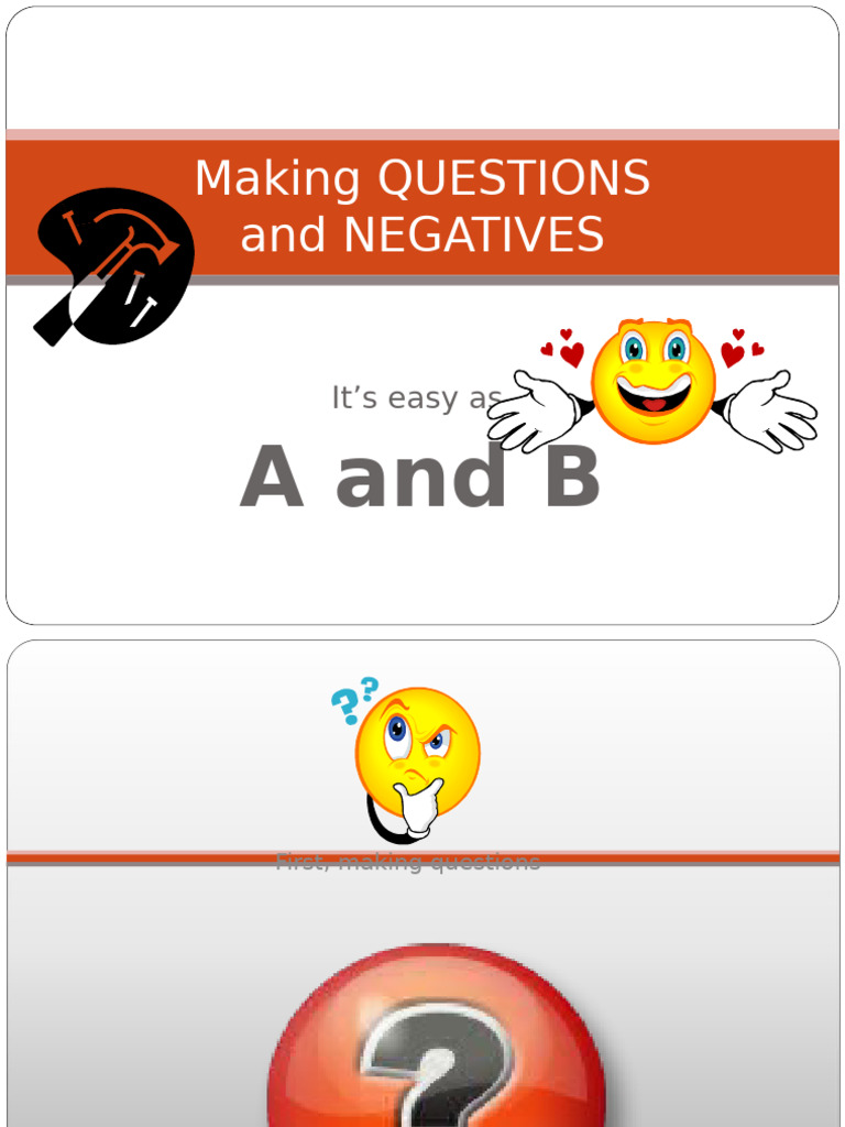 Questions and Negatives | PDF