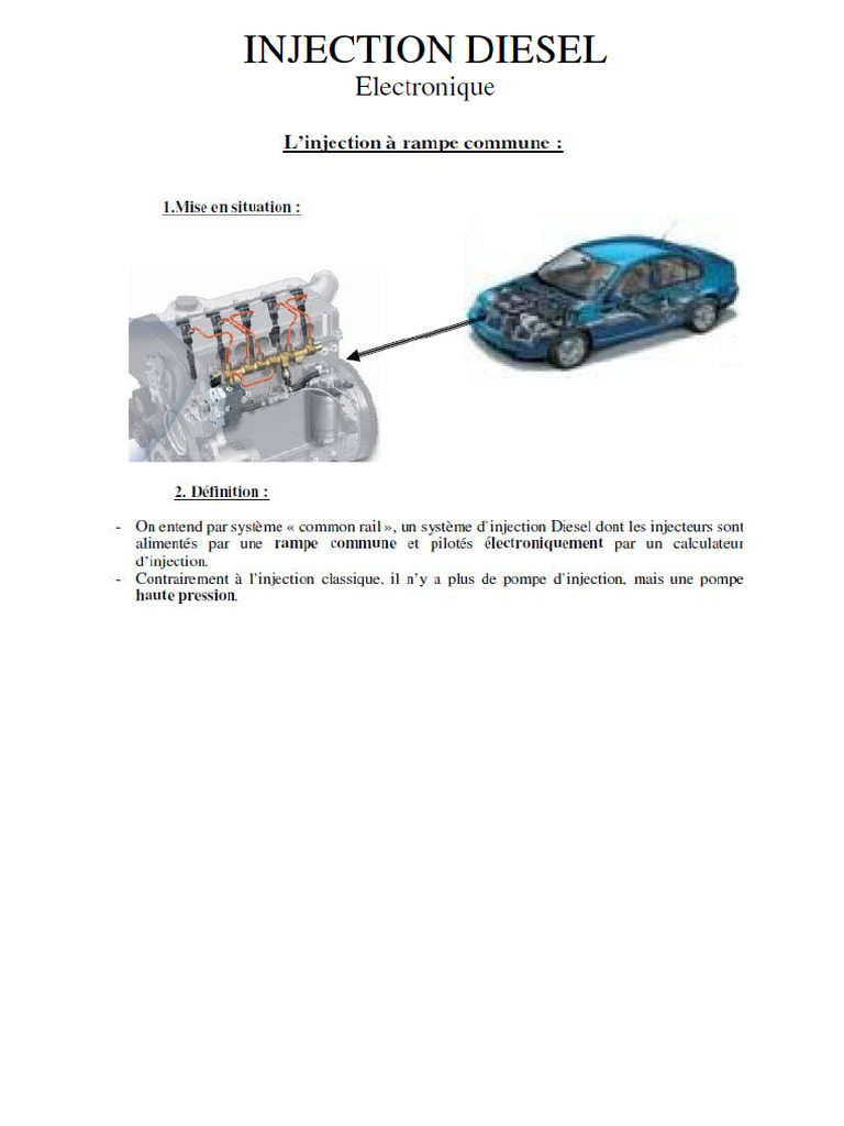 Injection Haute Pression Diesel01 | PDF