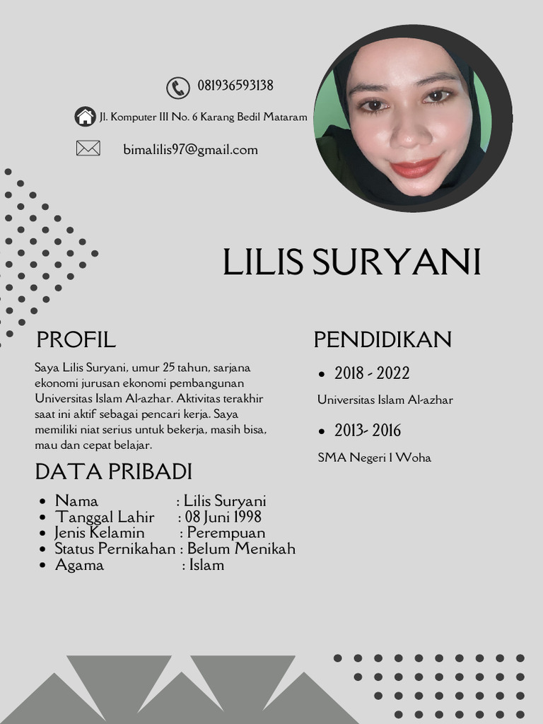 CV Lilis Suryani | PDF