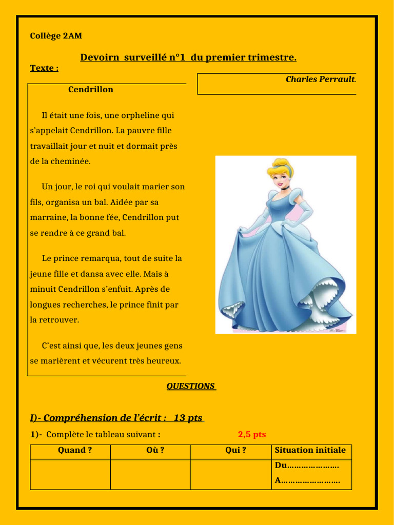 Devoir N°1 2AM 2022.docx Version 1 | PDF