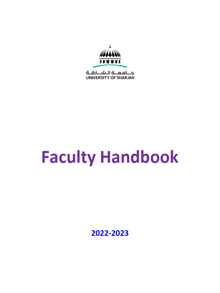 Faculty Hanbook | PDF