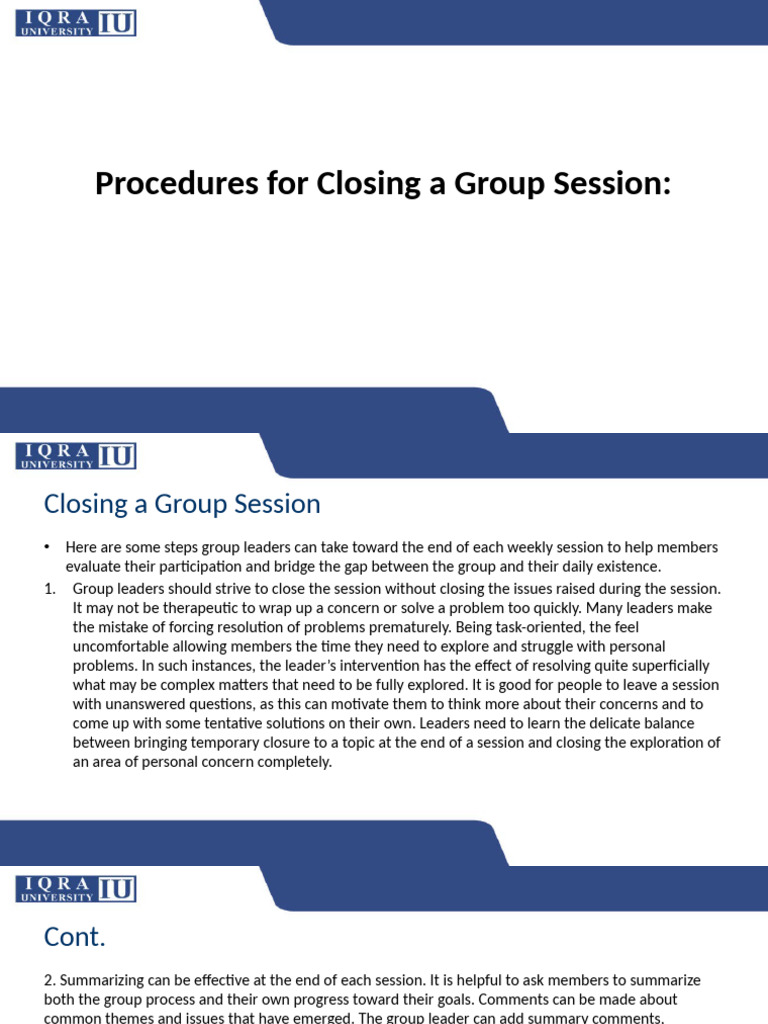 Group Session | PDF