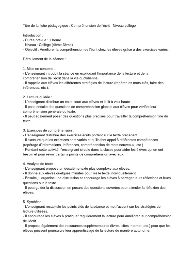 Fiche | PDF