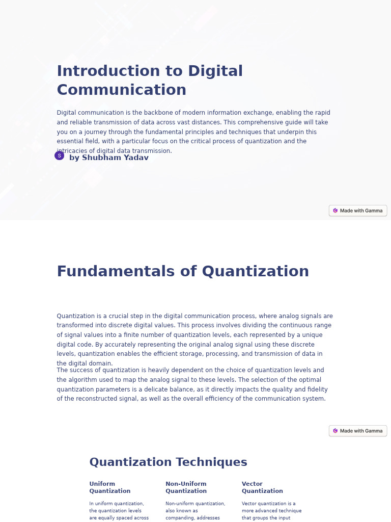 Introduction To Digital Communication | PDF
