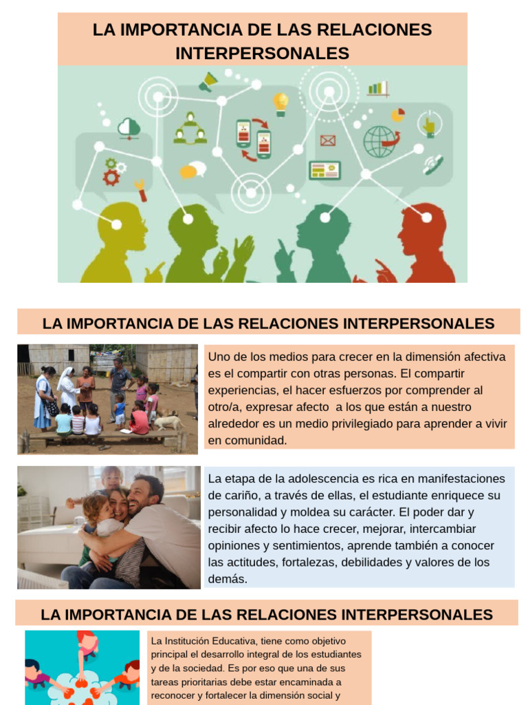 La Importancia de Las Relaciones Interpersonales | PDF