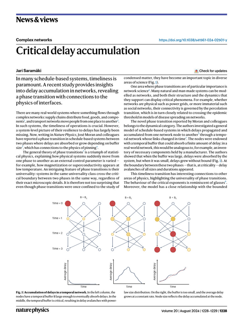 Critical delay accumulation | PDF