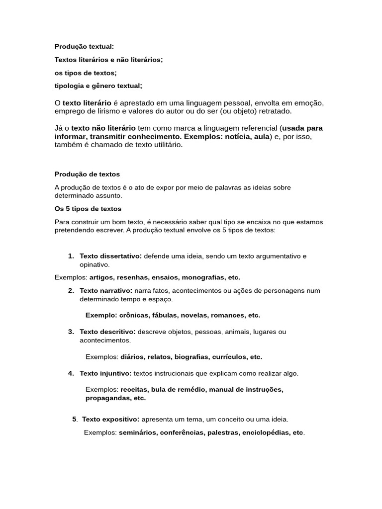 Produção Textual | PDF