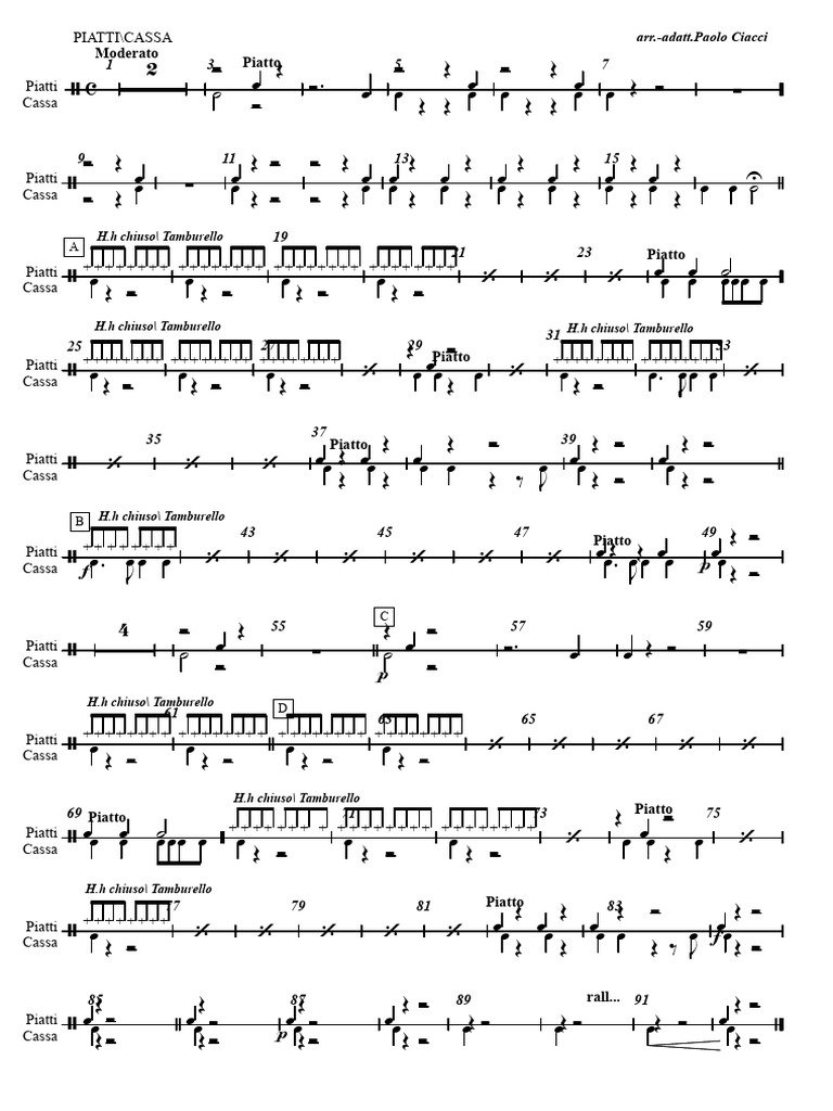 Oblivion - Piatti-Cassa. | PDF