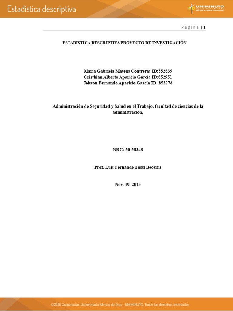 Estadistica Act2 | PDF