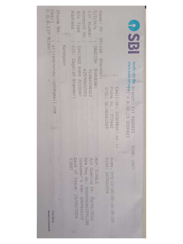 Bank Sbi | PDF