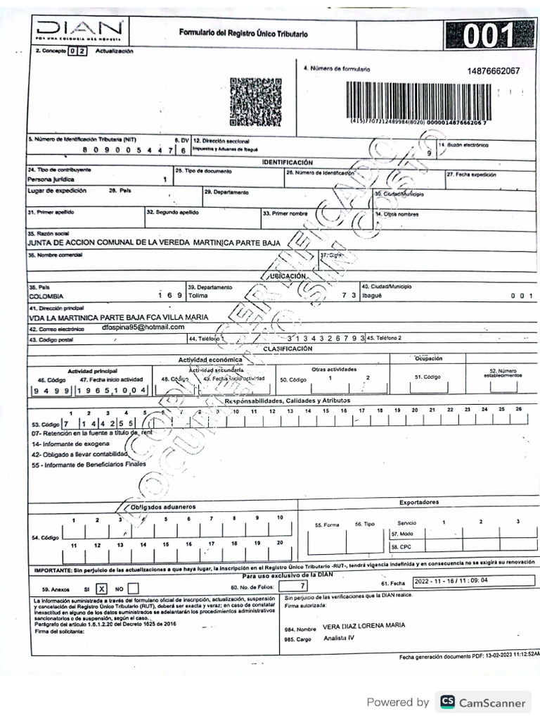 Documentos Legales de La JAC | PDF