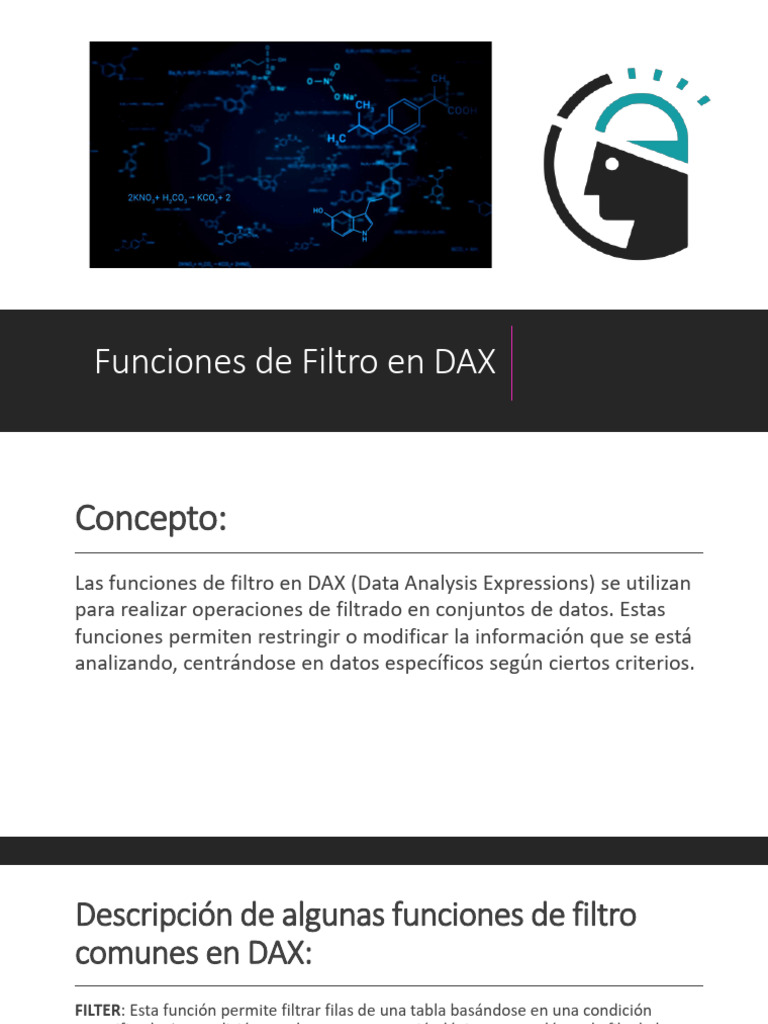 Funciones de Filtro en DAX | PDF
