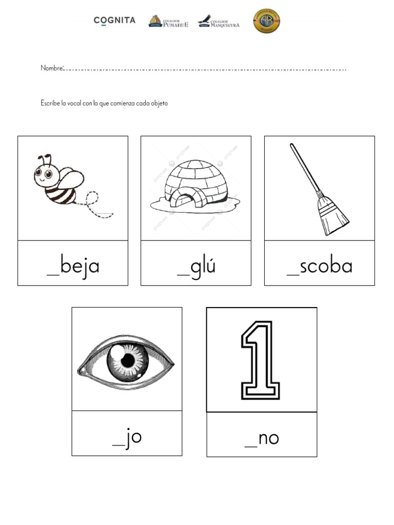 Guía De Sonido Inicial Vocálico Pdf