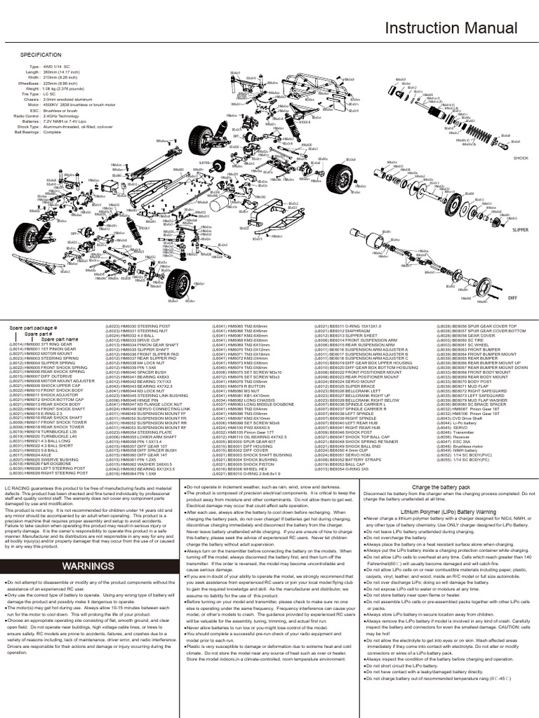 Lcracing Manual Emb SCTH v1 0 | PDF