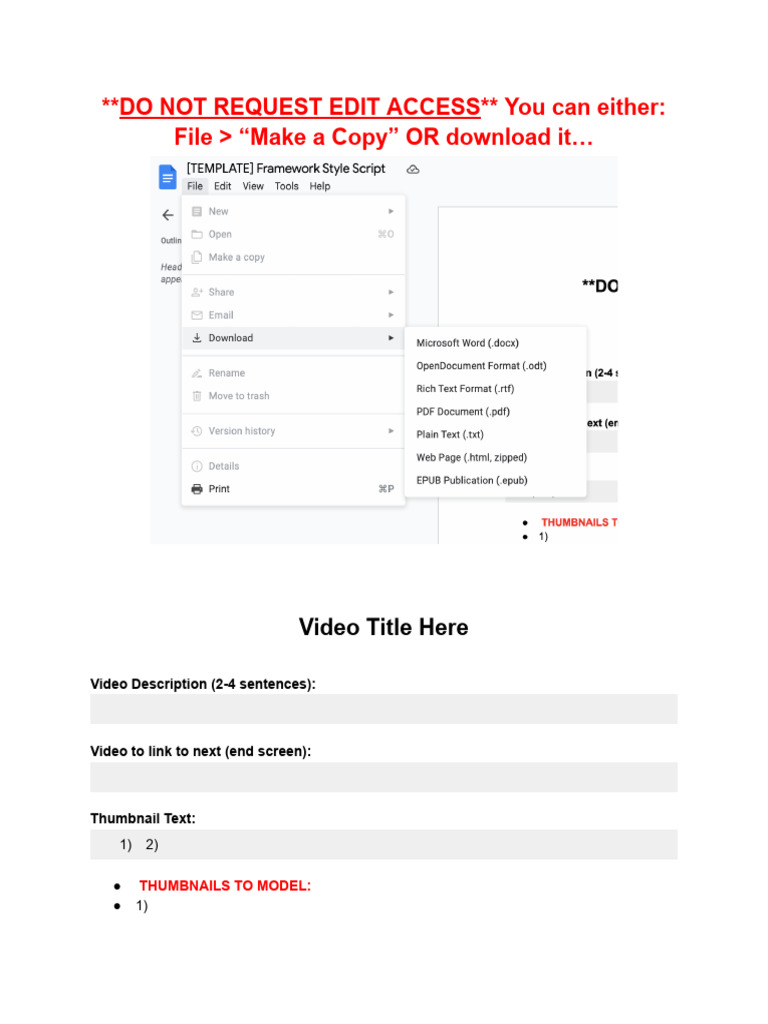 TEMPLATE) Framework Style Script | PDF
